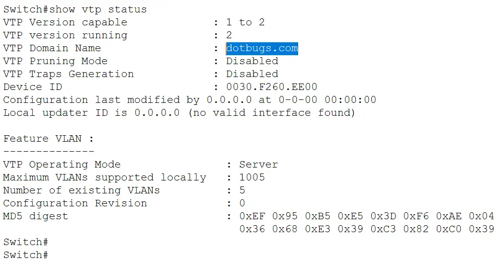VLAN Trunk Protocol (VTP)